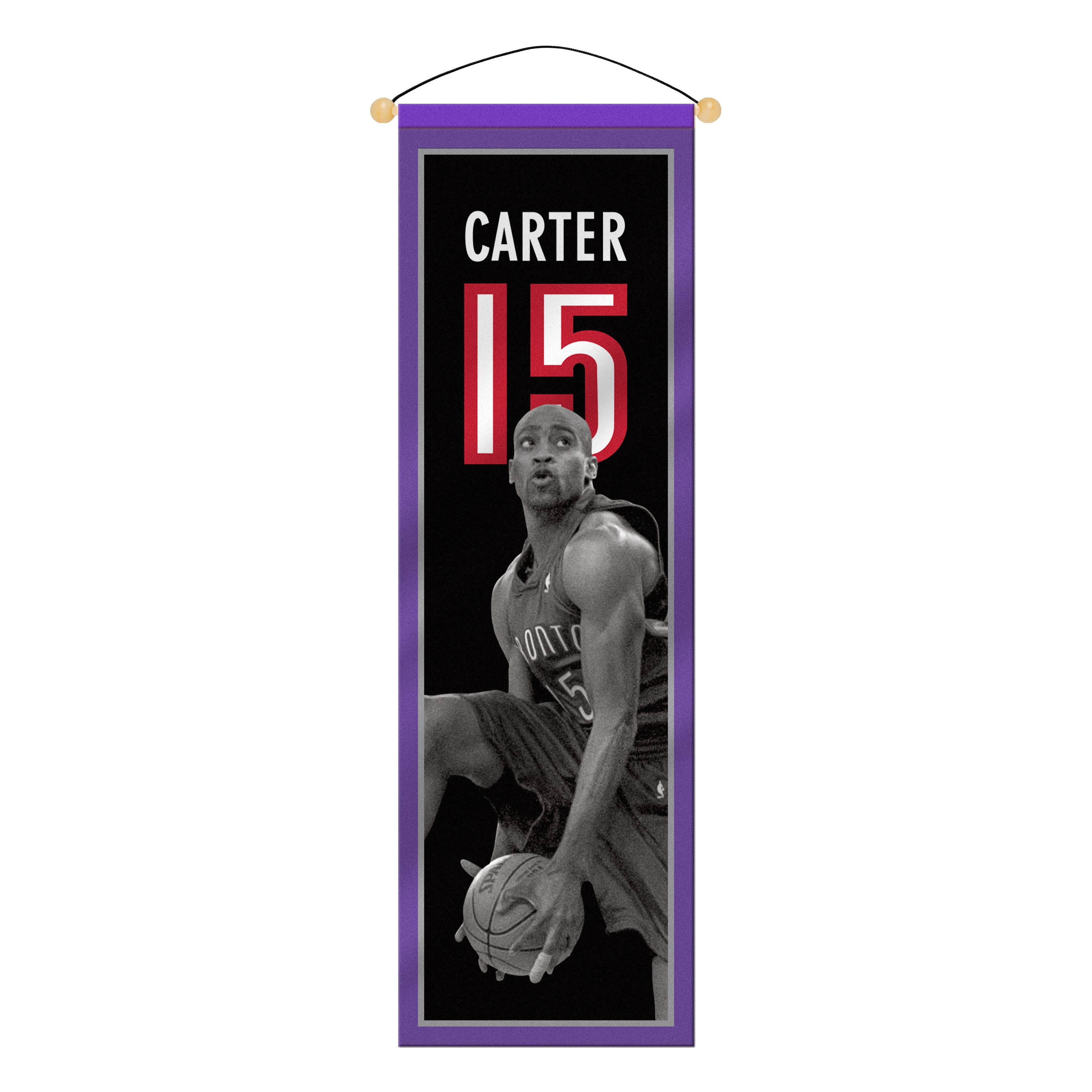 Vince Carter Retirement Replica Banner 7.75x24 - Real Sports Apparel